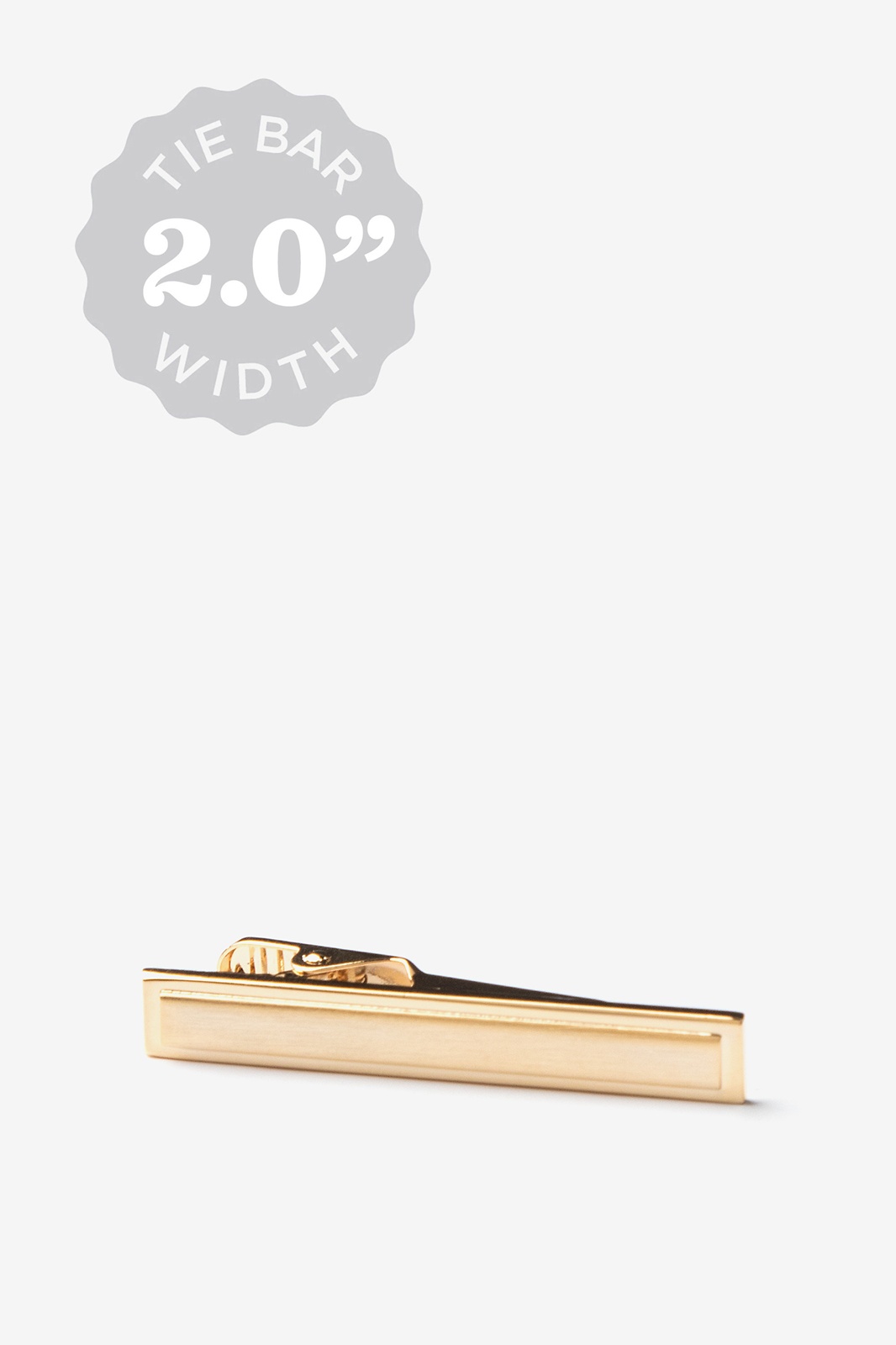 Beveled Rectangle Gold Nyakkendőtű (5cm) | GentryStore